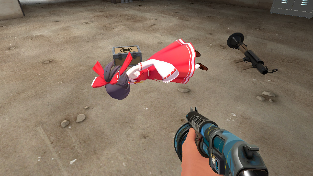 Touhou Reimu for Soldier (team colored) Mod for Team Fortress 2 | TF2 Mods