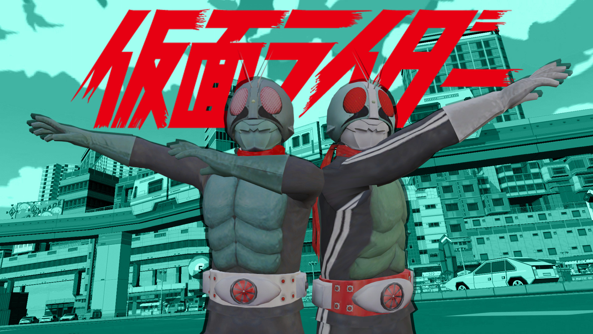 Kamen Rider character mod Mod for Bomb Rush Cyberfunk | BRC Mods