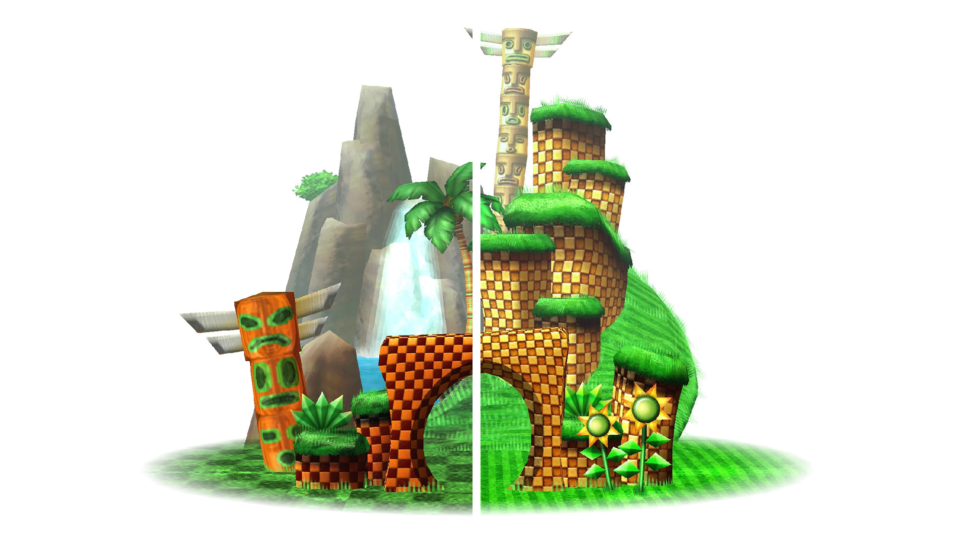 SRB2 Green Hill Textures Mod for Sonic Generations (3DS) | SG3DS Mods