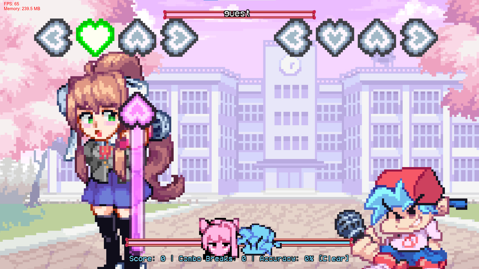 Corruption Monika game over remixs Mod for Friday Night Funkin' | FNF Mods