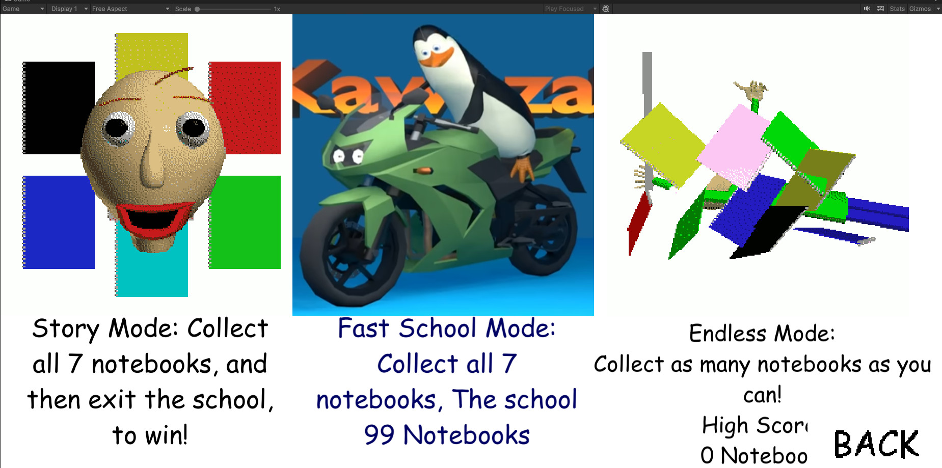 los pingüinos me la van a mascar Mod for Baldi's Basics | Baldi Mods