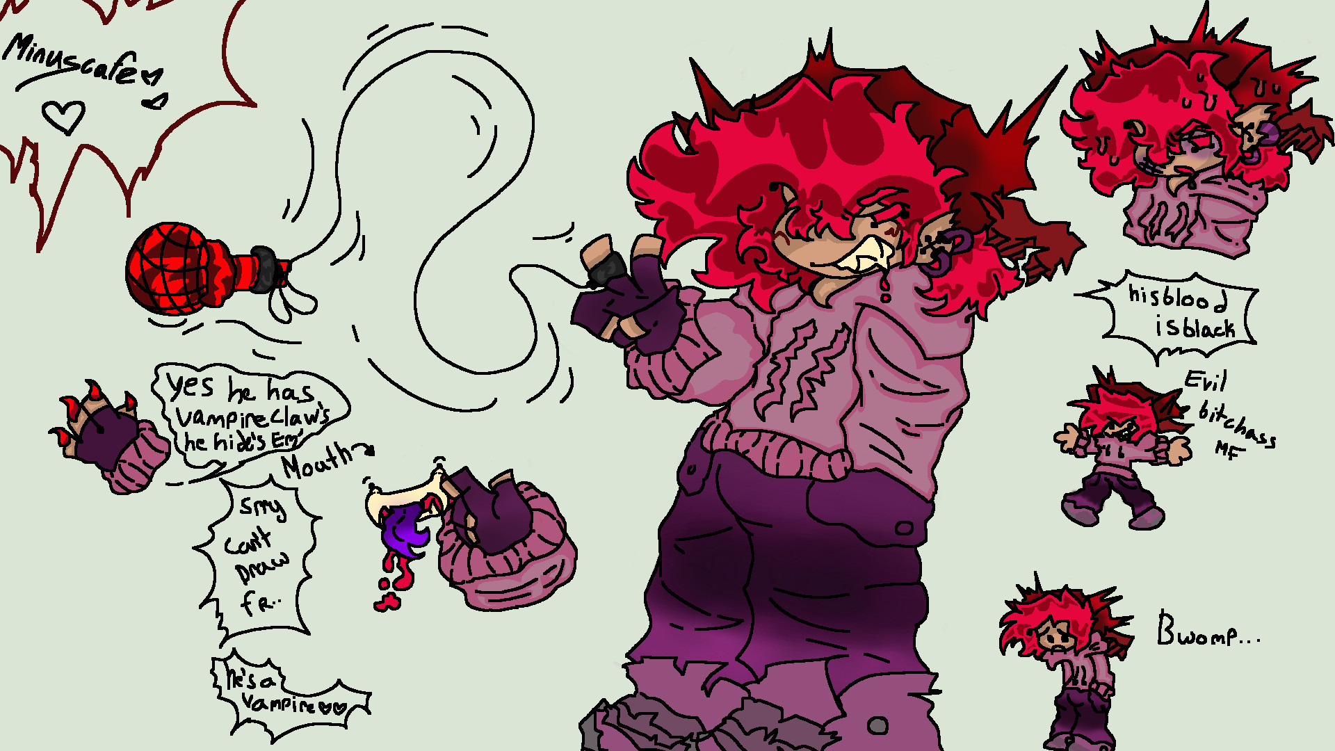 FNF Blood Red Mod for Friday Night Funkin' | FNF Mods