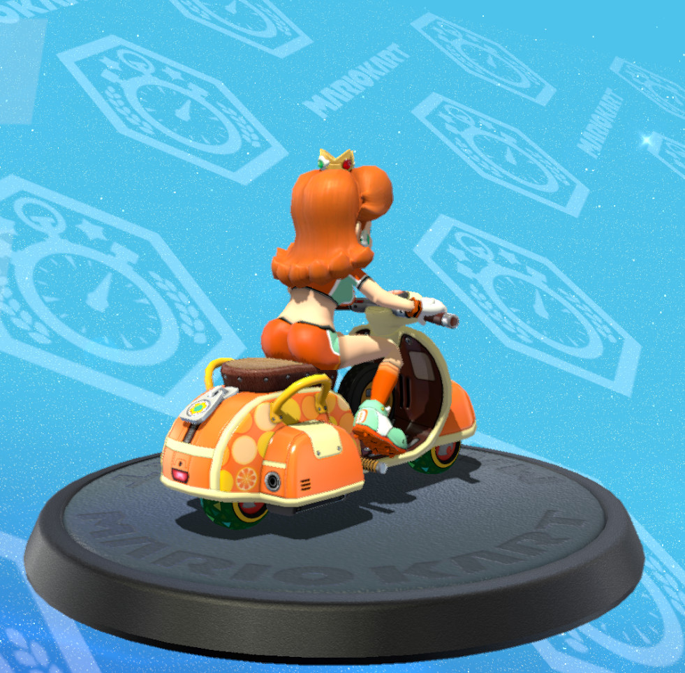 Thicc Striker Daisy + Fire Style Mod for Mario Kart 8 Deluxe | MK8D Mods
