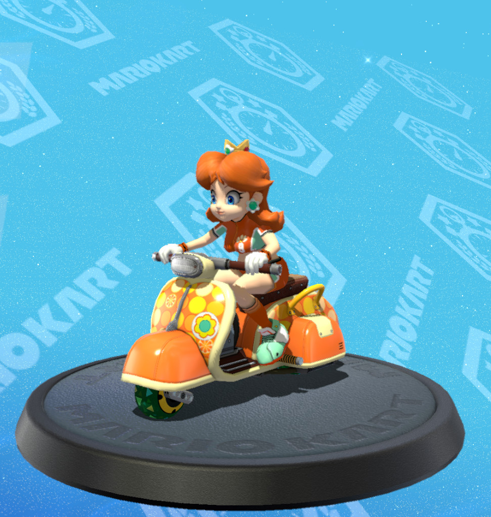 Thicc Striker Daisy + Fire Style Mod for Mario Kart 8 Deluxe | MK8D Mods
