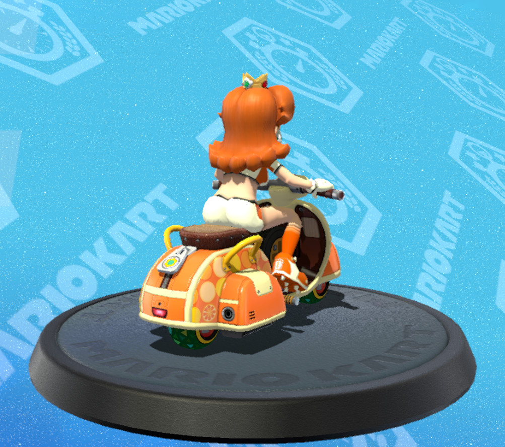 Thicc Striker Daisy + Fire Style Mod for Mario Kart 8 Deluxe | MK8D Mods