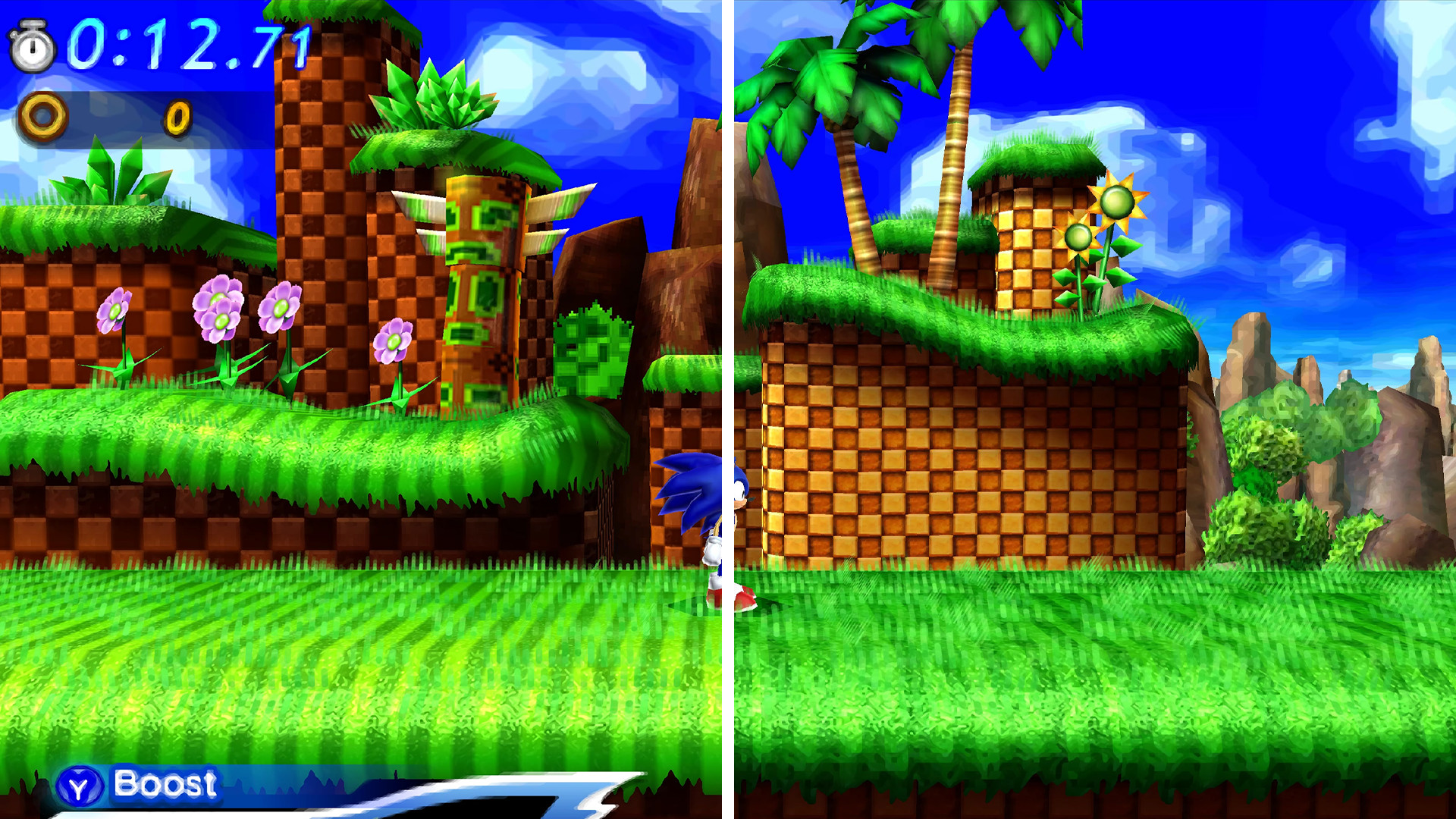 Sonic 1 Green Hill Textures (16-Bit) Mod for Sonic Generations (3DS ...