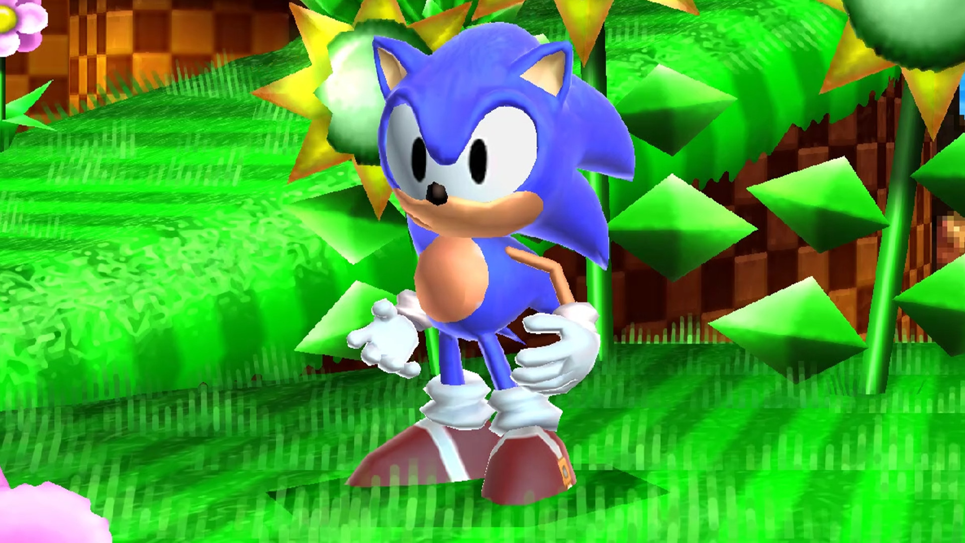 Sonic 1 Sonic Textures (8-Bit) Mod for Sonic Generations (3DS) | SG3DS Mods