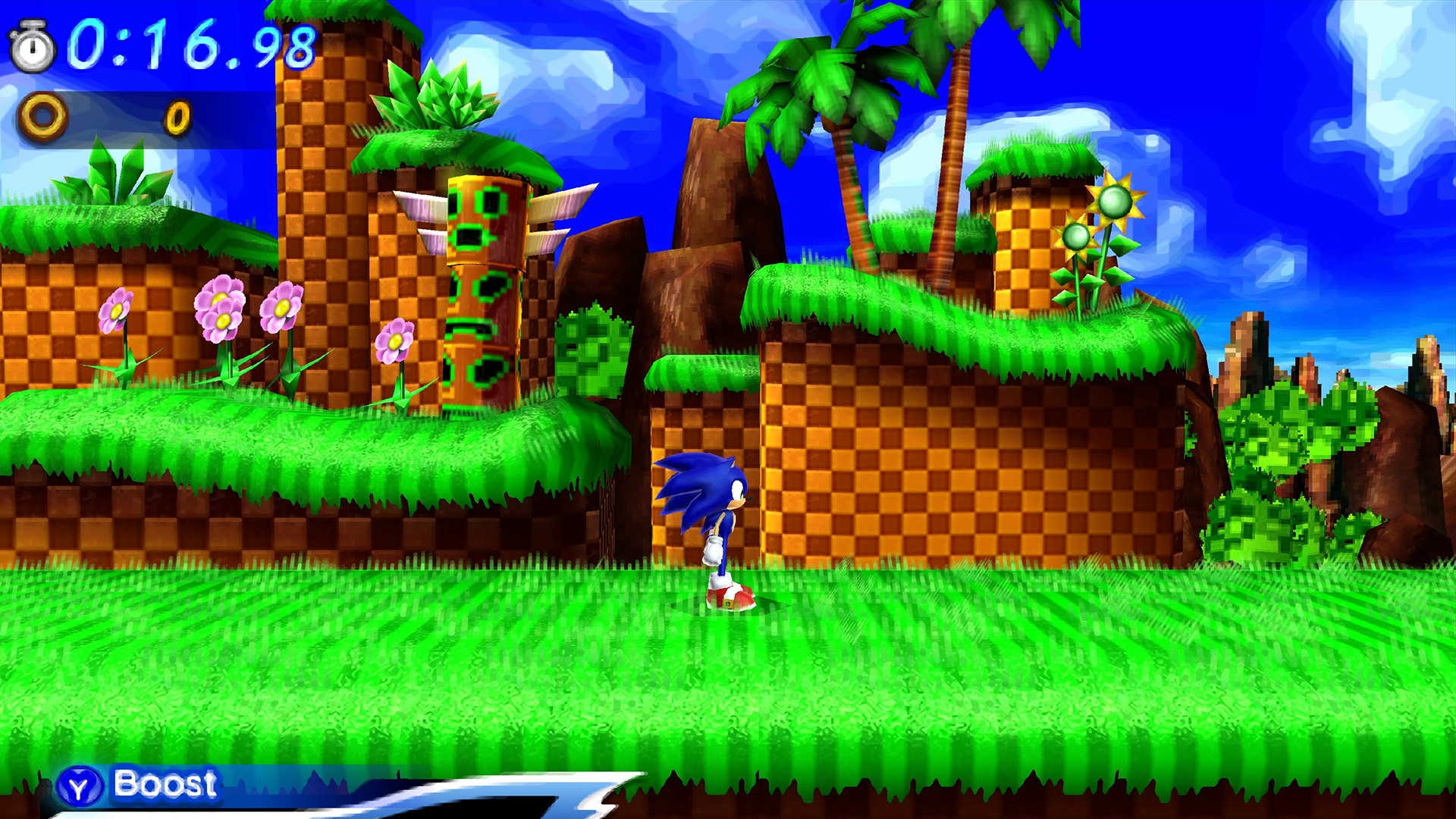 Sonic 1 Green Hill Textures (8-Bit) Mod for Sonic Generations (3DS ...