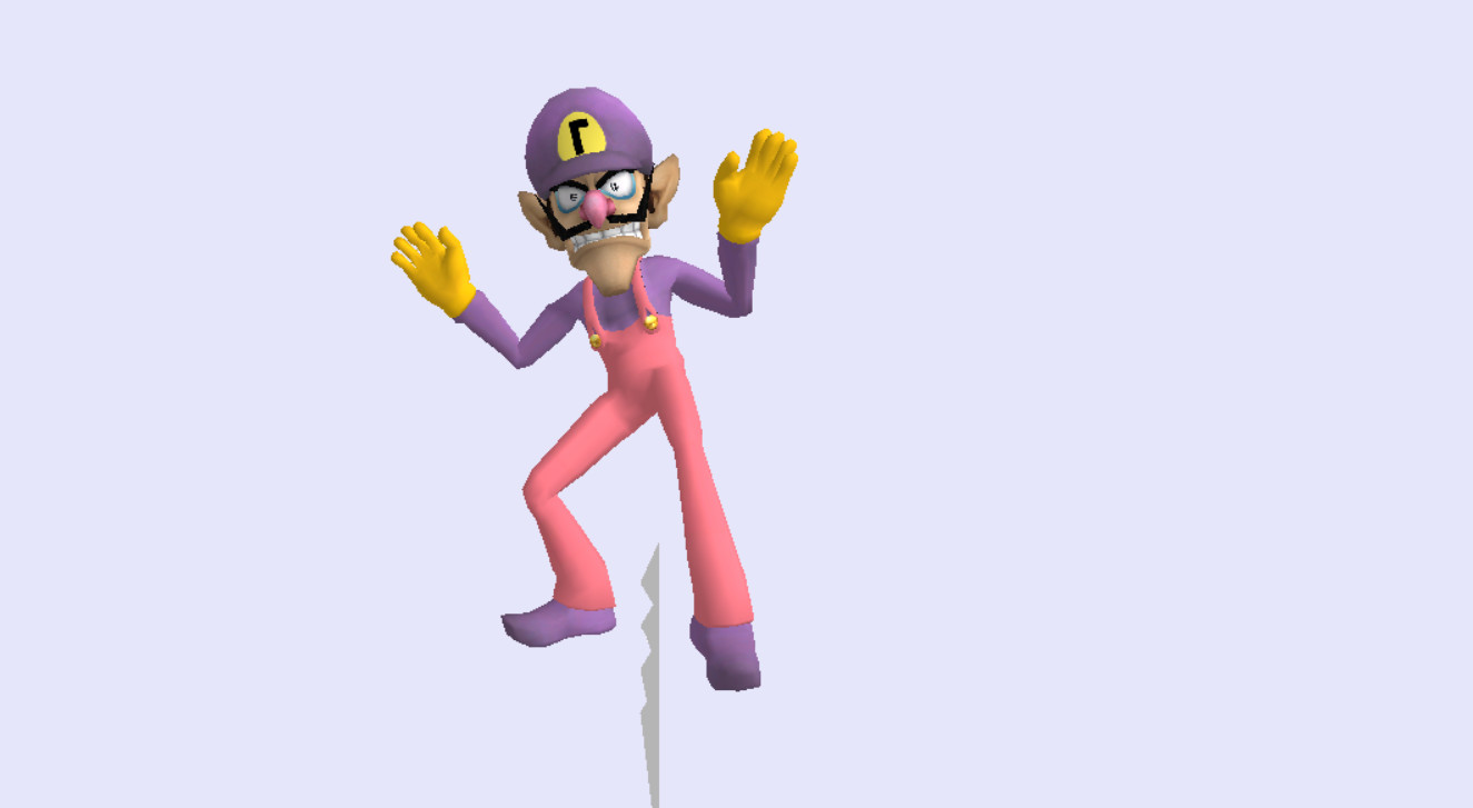 Jax-Inspired Waluigi Recolor Mod for Super Smash Bros. Brawl | Brawl Mods