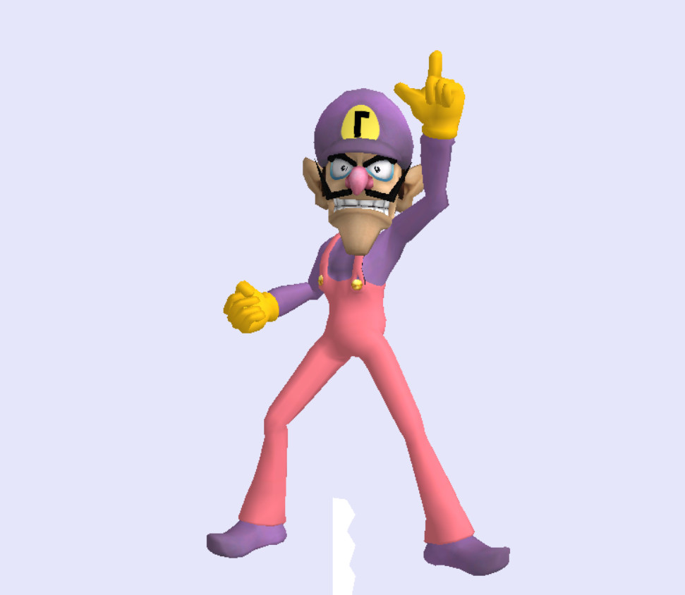 Jax-Inspired Waluigi Recolor Mod for Super Smash Bros. Brawl | Brawl Mods