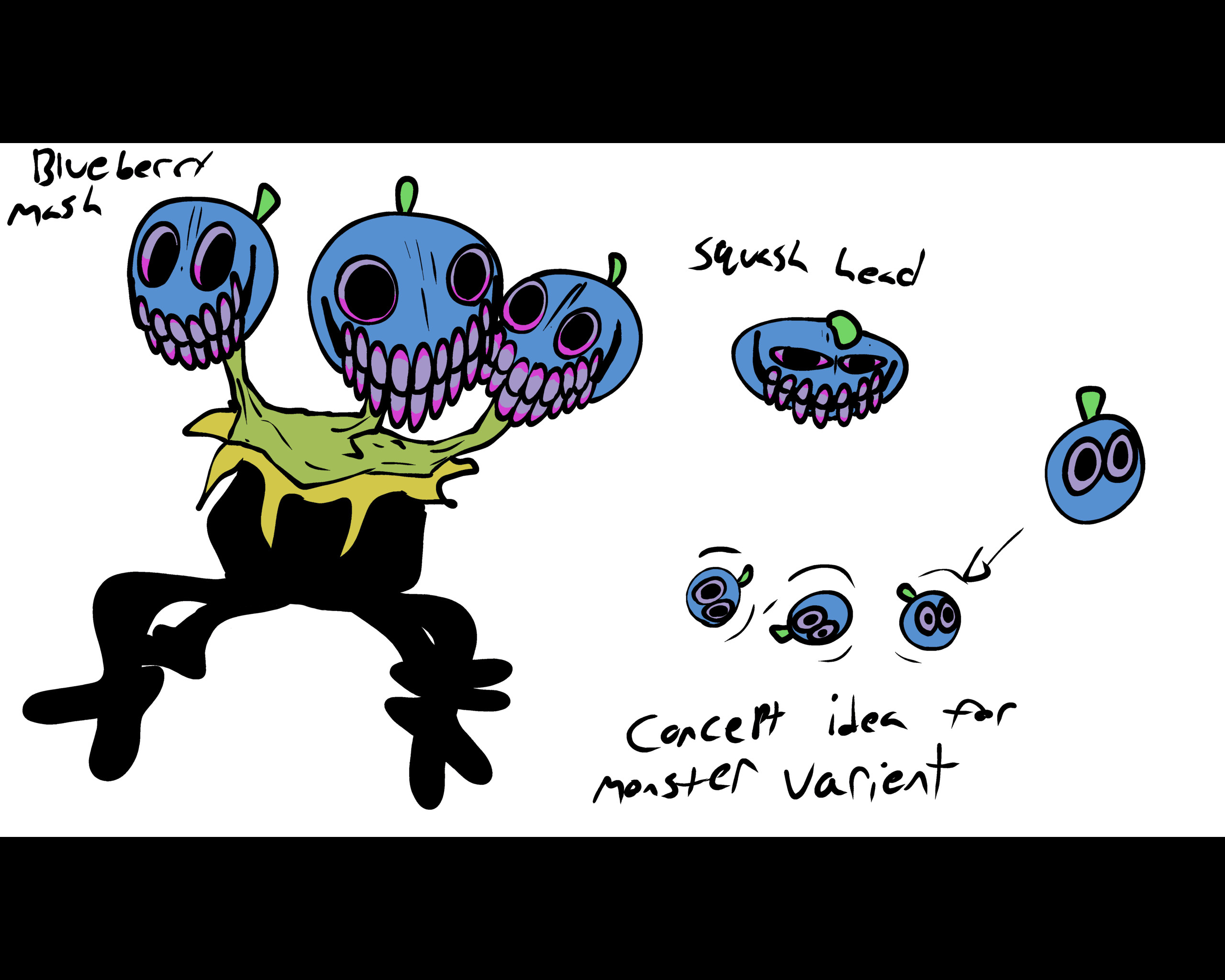 BlueBerry Mash Opponent Skin Monster Varient Mod for Friday Night ...
