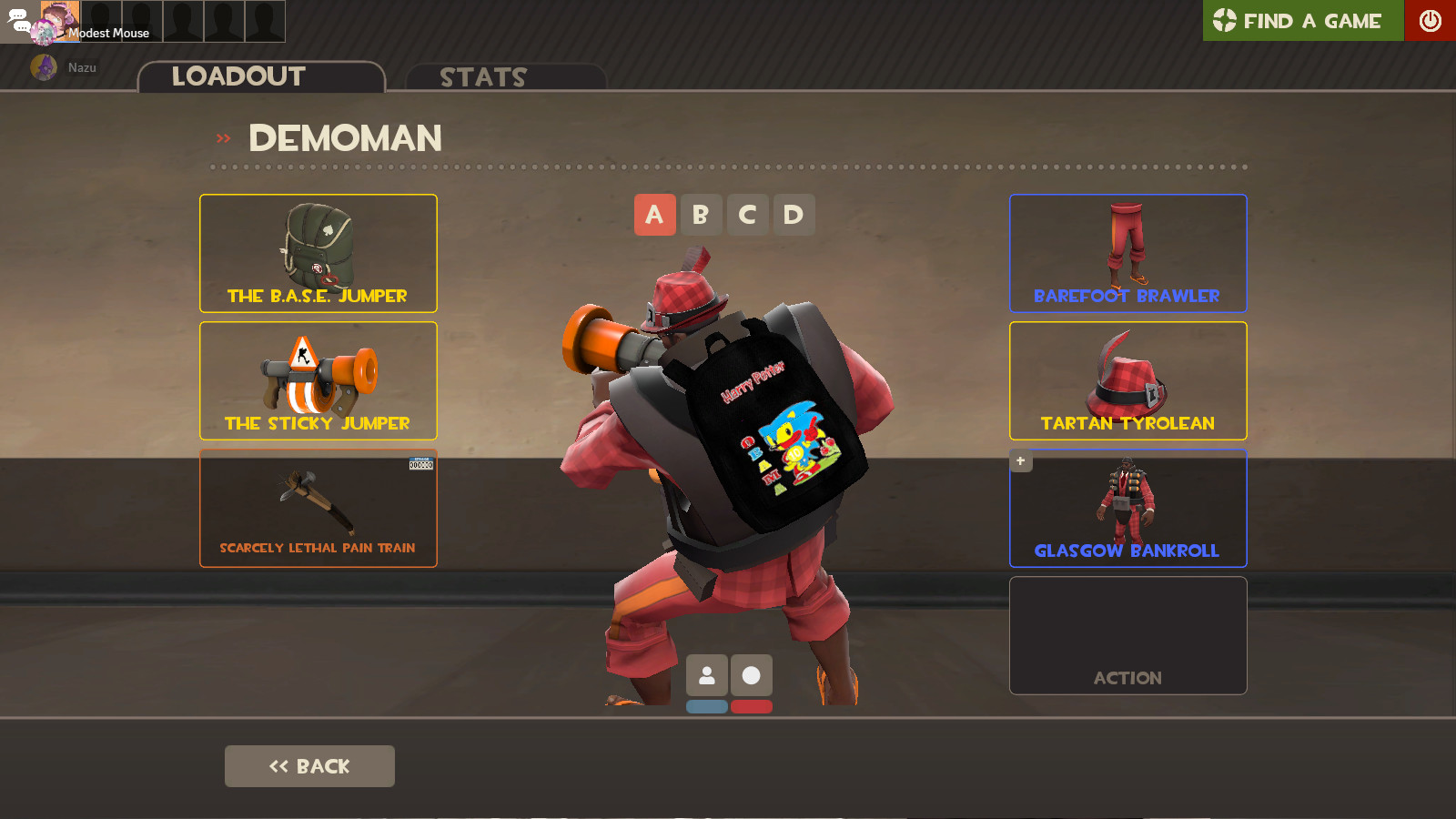 Harry Obama Sonic B.A.S.E Jumper backpack Mod for Team Fortress 2 | TF2 ...