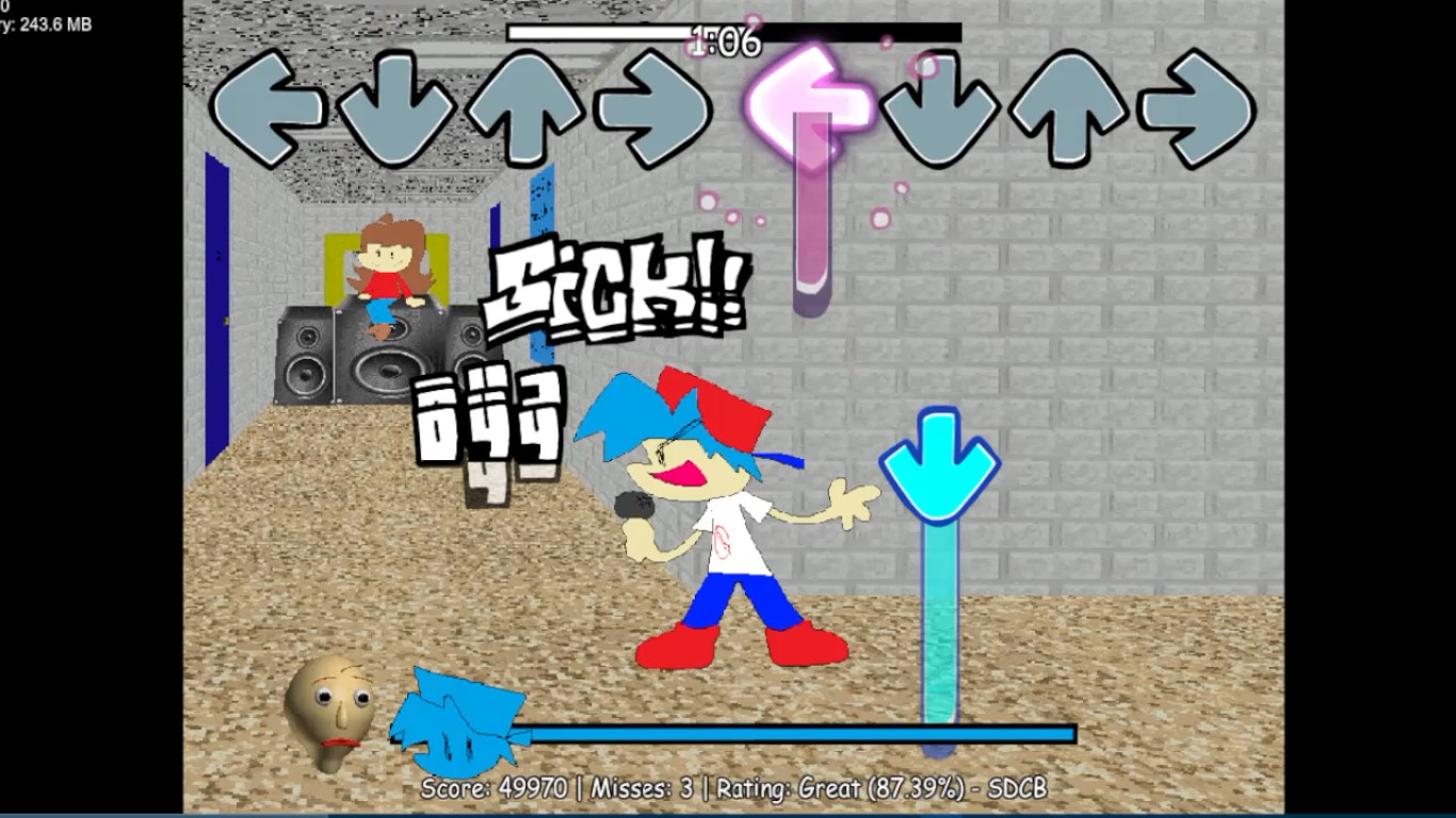 Introduction - A Baldi fnf oneshot Mod for Friday Night Funkin' | FNF Mods