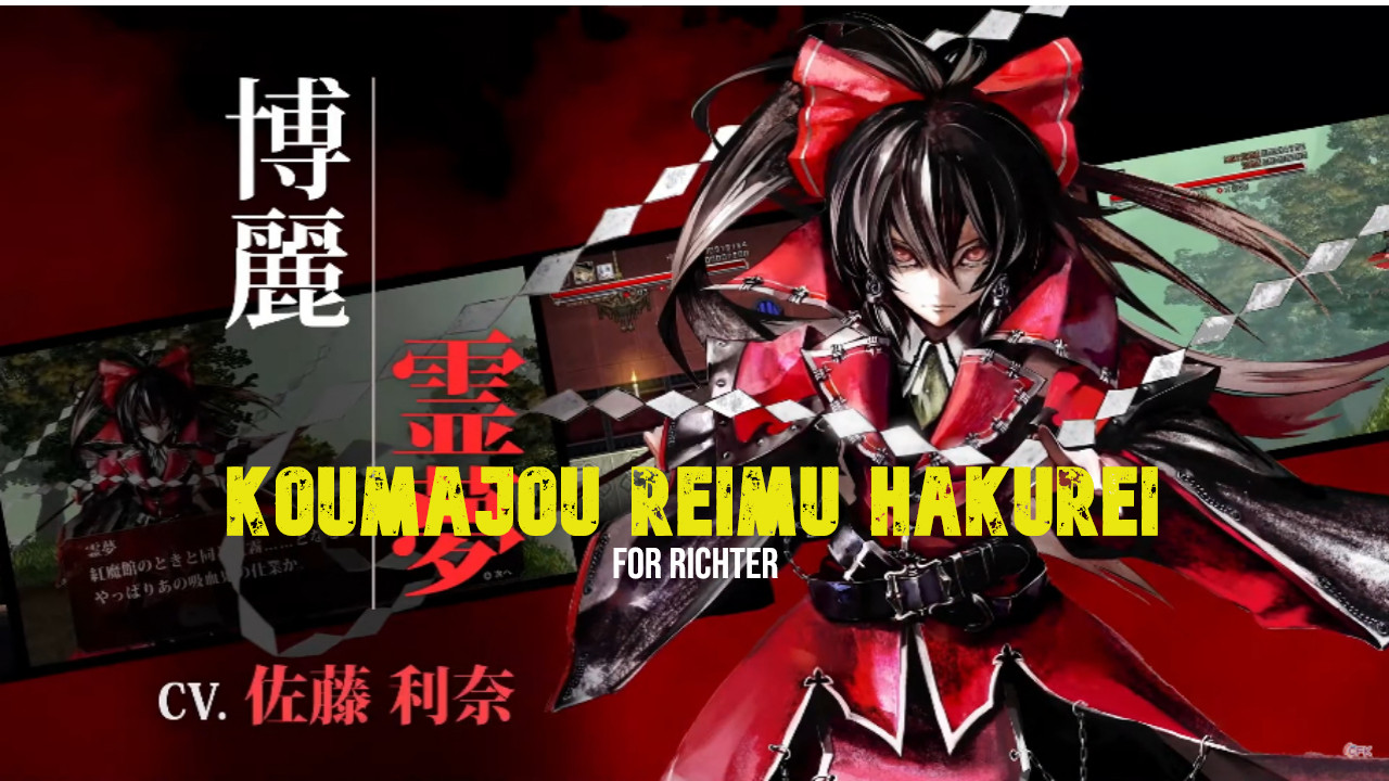 Koumajou Reimu Hakurei for Richter Mod for Super Smash Bros. Ultimate ...