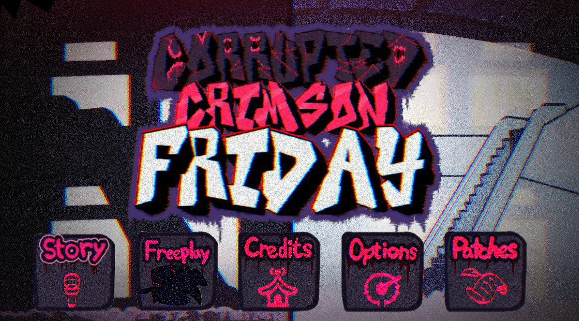 CORRUPTED CRIMSON FRIDAY | BUILD RELEASE V1 Mod for Friday Night Funkin ...