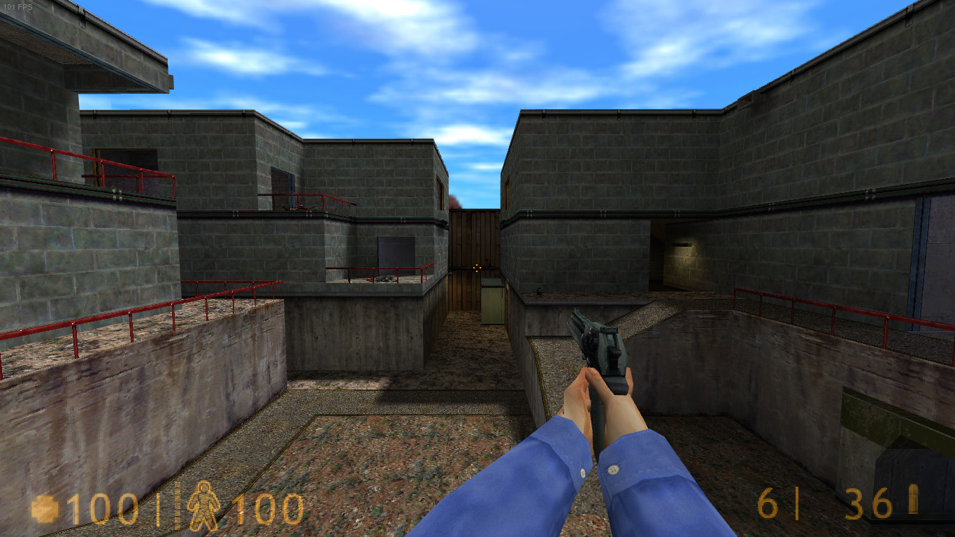 Postal 2 Pistol on RWS anims Mod for Half-Life | HL Mods