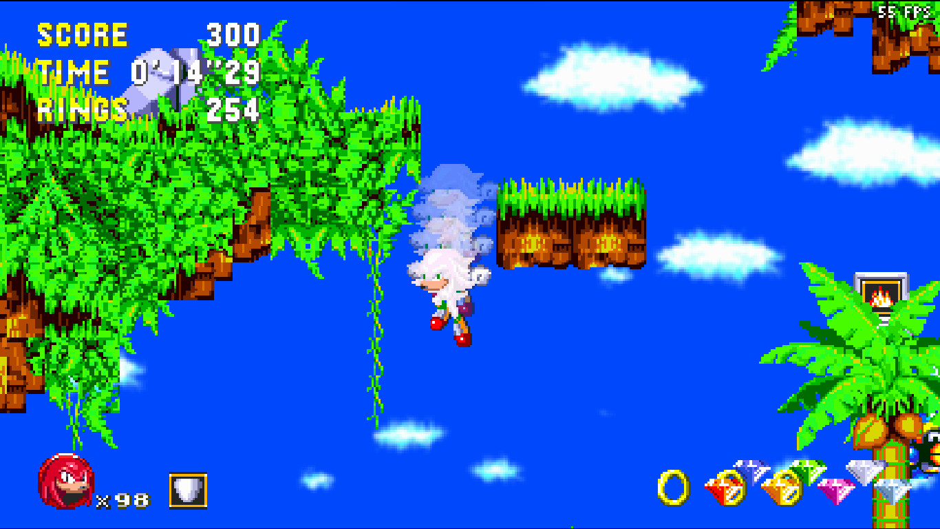 Super Knux Origins Styled Falling & Spring Twirl Mod for Sonic 3 A.I.R ...