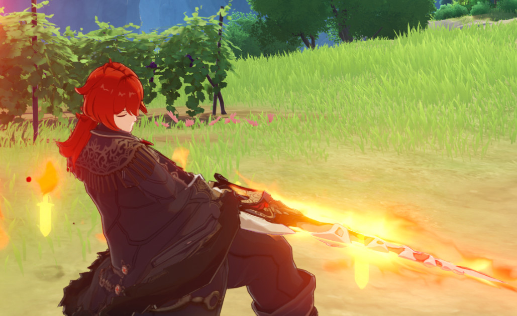 Plus size Diluc Mod for Genshin Impact | GI Mods