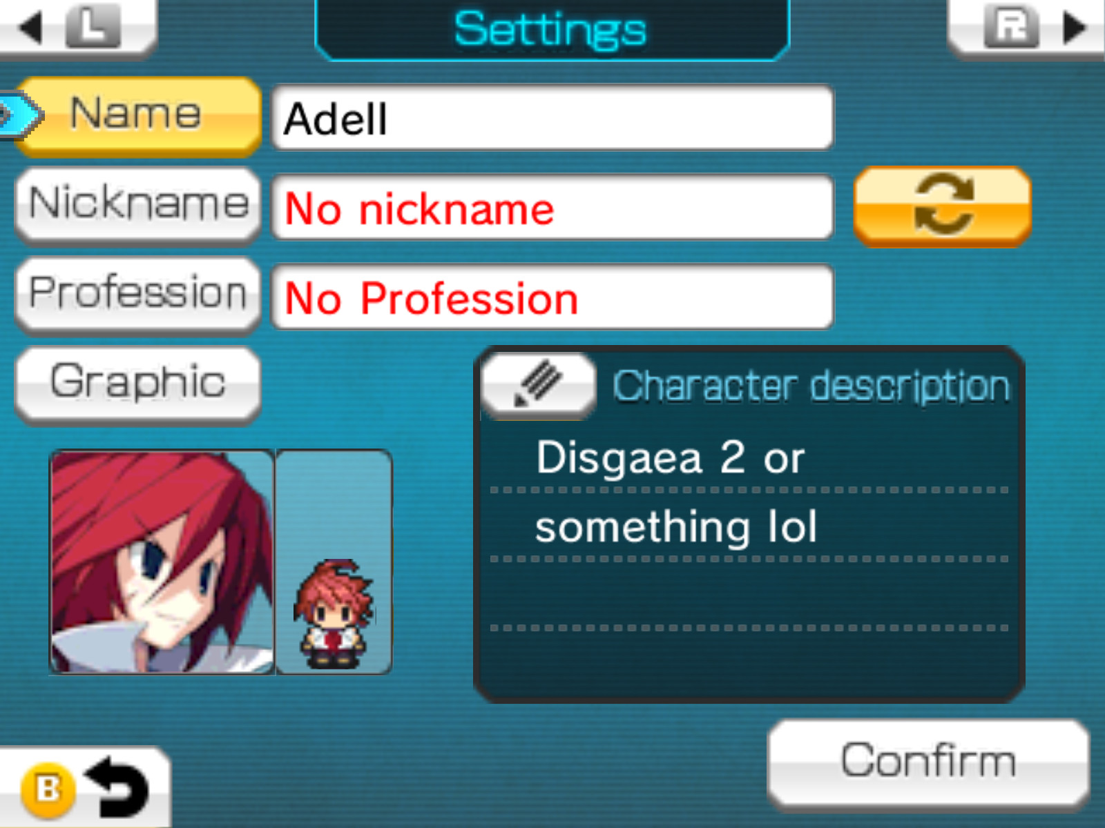 Adell - Disgaea 2 Mod for RPG Maker Fes for Nintendo 3DS | RPG-FES Mods