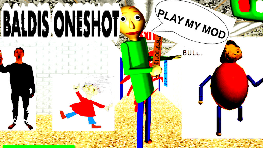 Baldi's Oneshot Mod for Friday Night Funkin' | FNF Mods