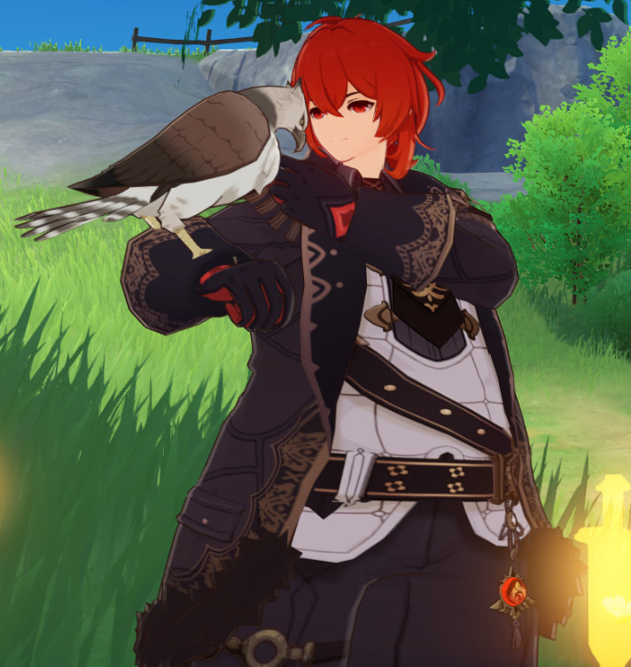 Plus size Diluc Mod for Genshin Impact | GI Mods