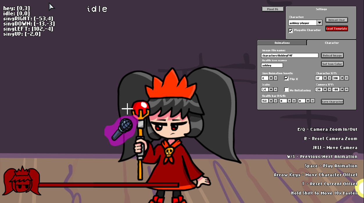 Ashley Sprites (Playable/Opponent) Mod for Friday Night Funkin' | FNF Mods