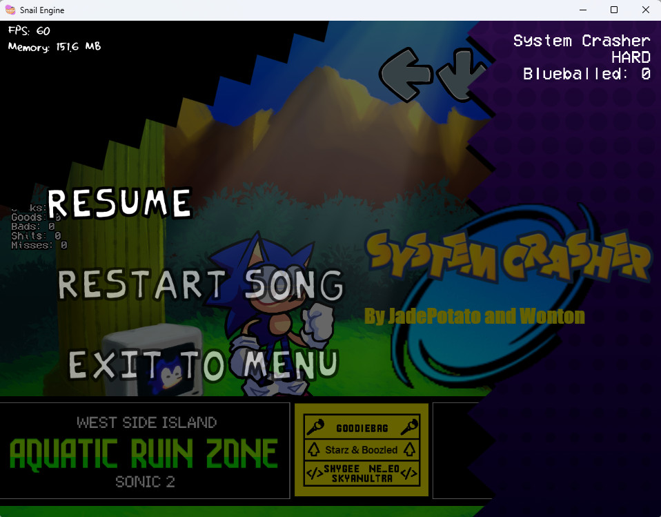 System Crasher Charted By Boozled and Starszinark Mod for Friday Night Funkin' | FNF Mods