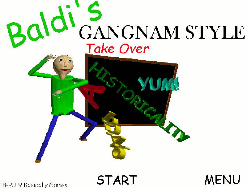 Baldi's Basics Gangnam Style Takeover Mod for Baldi's Basics | Baldi Mods