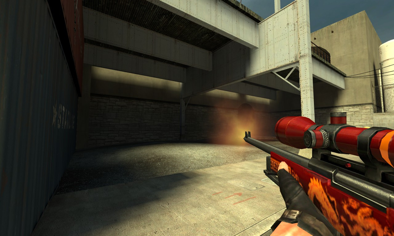 AWM [R-Dragon Style] from CSO Mod for Counter-Strike: Source | CS:S Mods