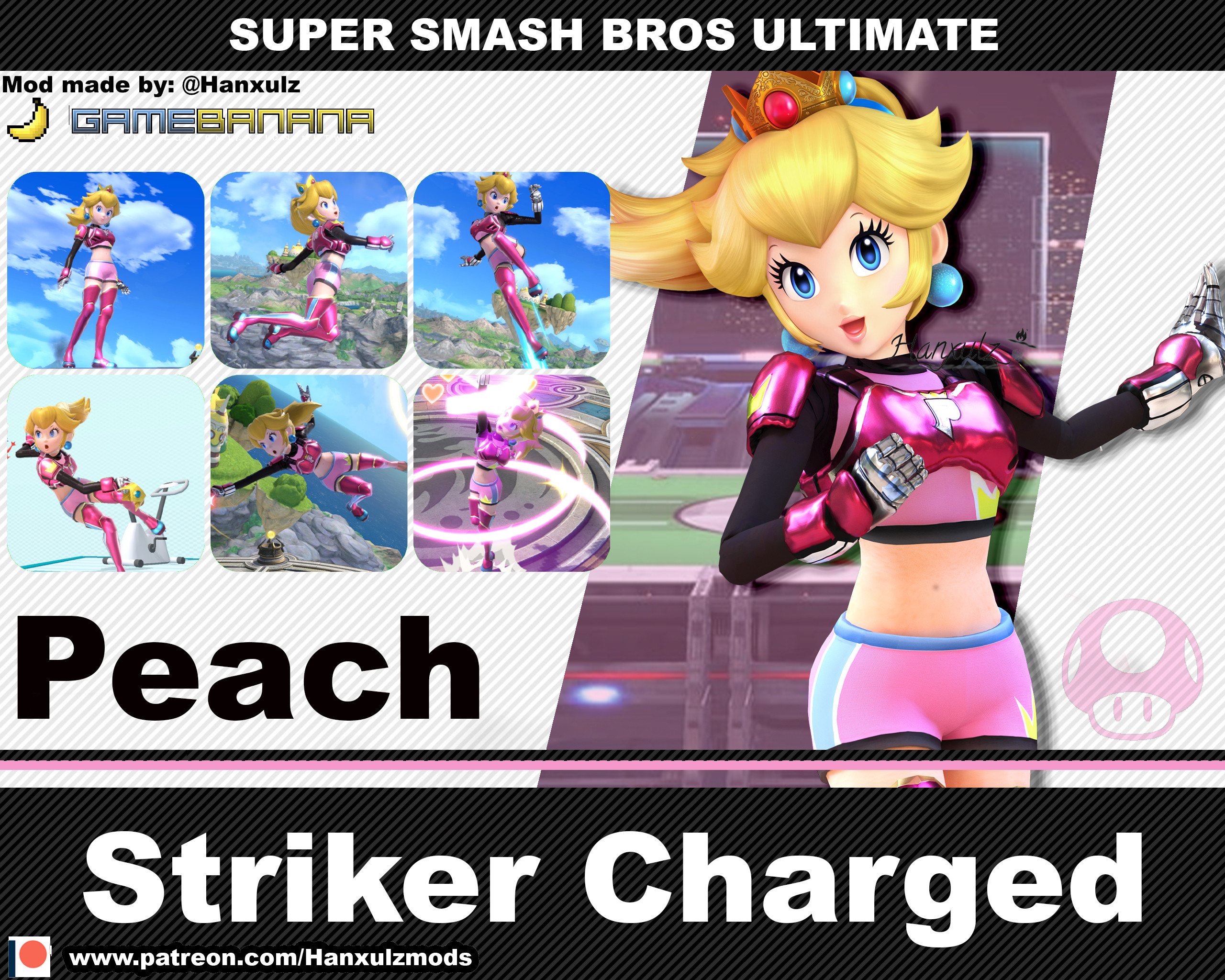 Peach (Striker Charged) Mod for Super Smash Bros. Ultimate | SSBU Mods
