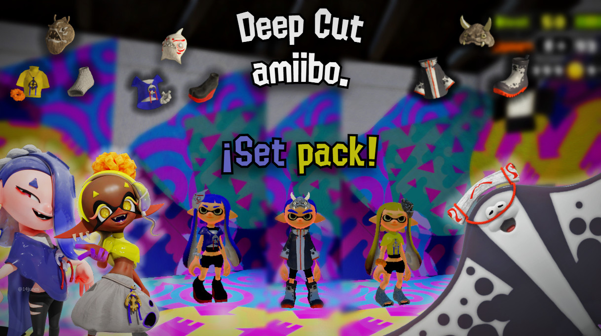 ¡Deep Cut amiibo set pack! Mod for Splatoon | Splatoon Mods