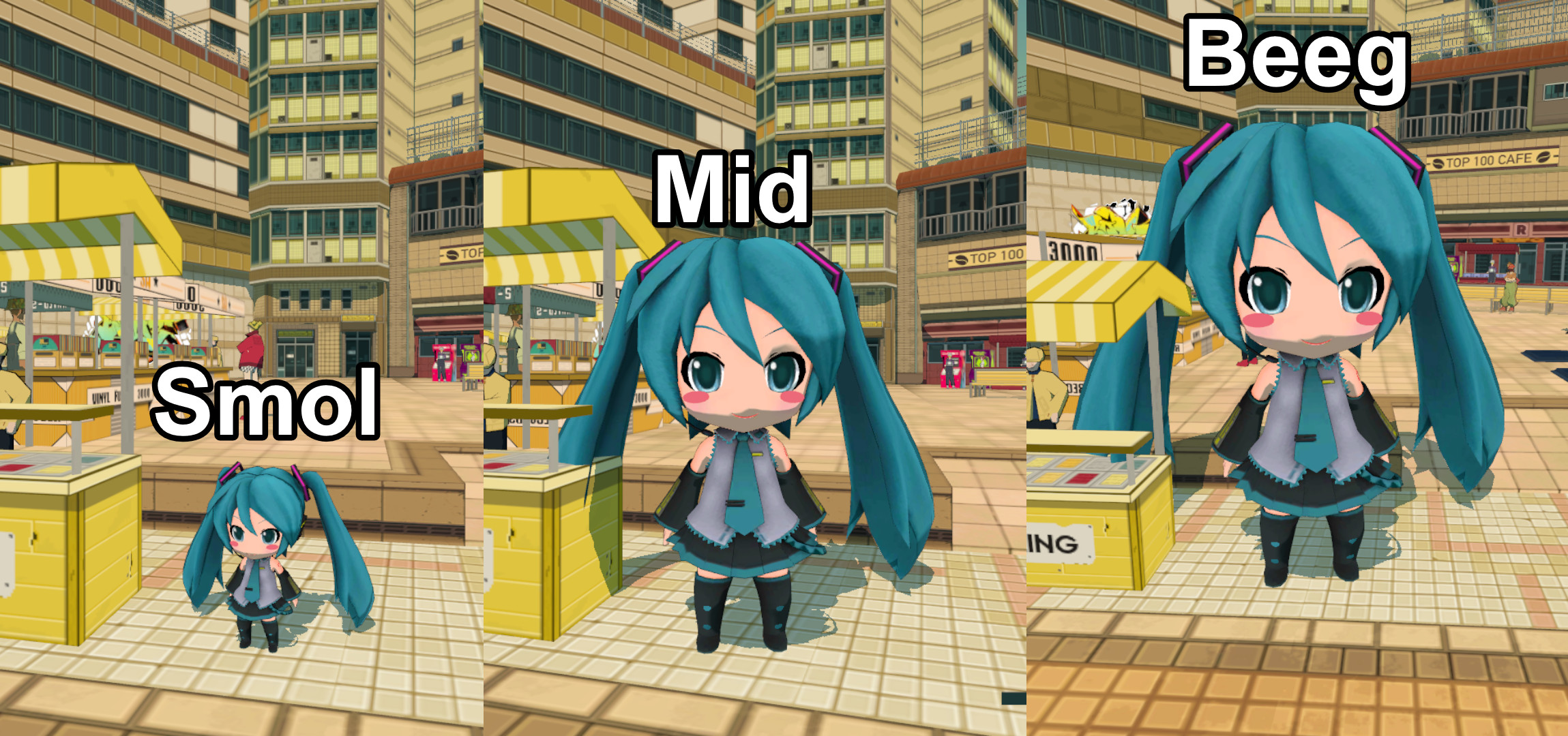 Chibi Hatsune Miku (w/ Various sizes) Mod for Bomb Rush Cyberfunk | BRC ...