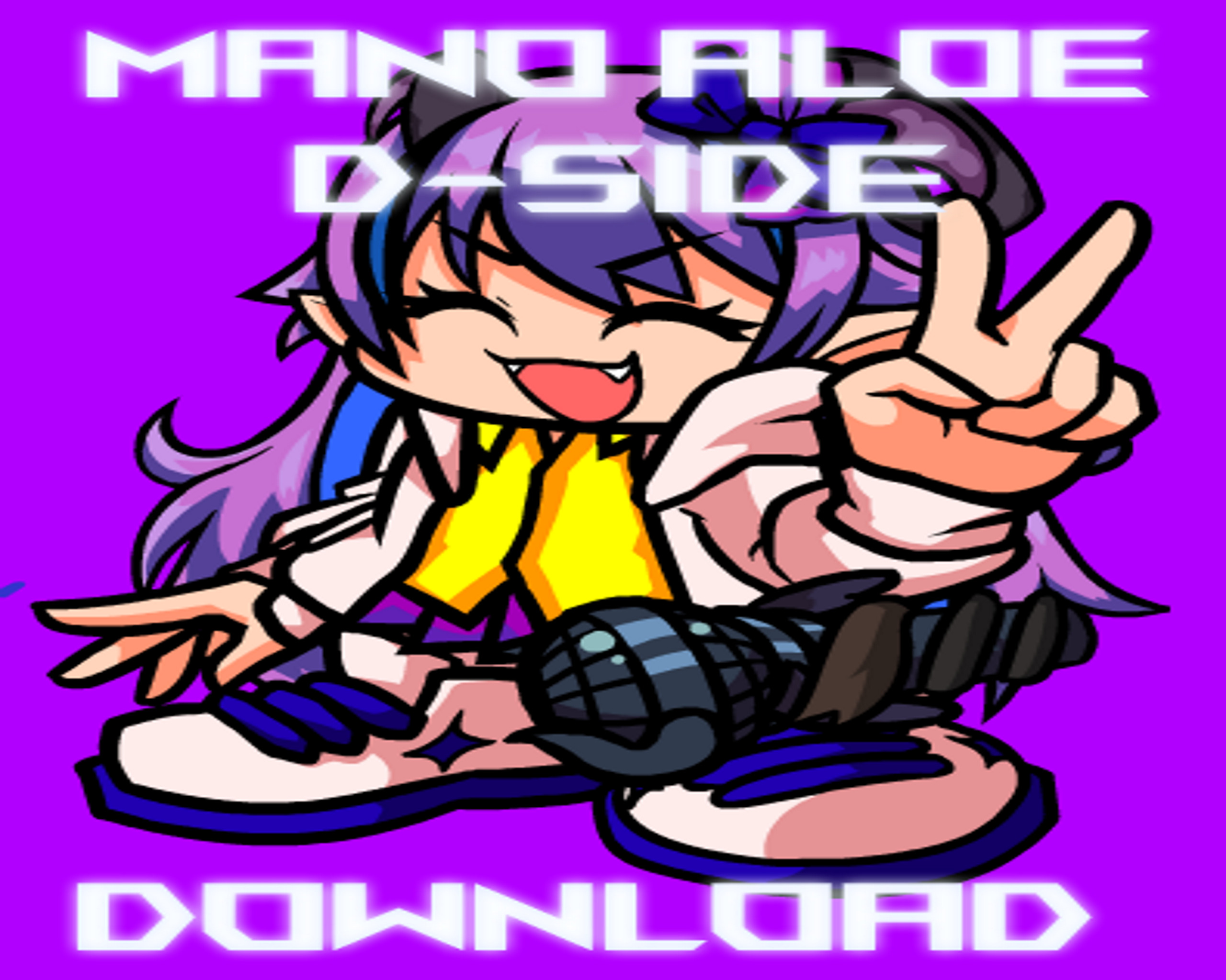 Mano-Aloe D-SIDE + FLAS INCLUDED Mod for Friday Night Funkin' | FNF Mods