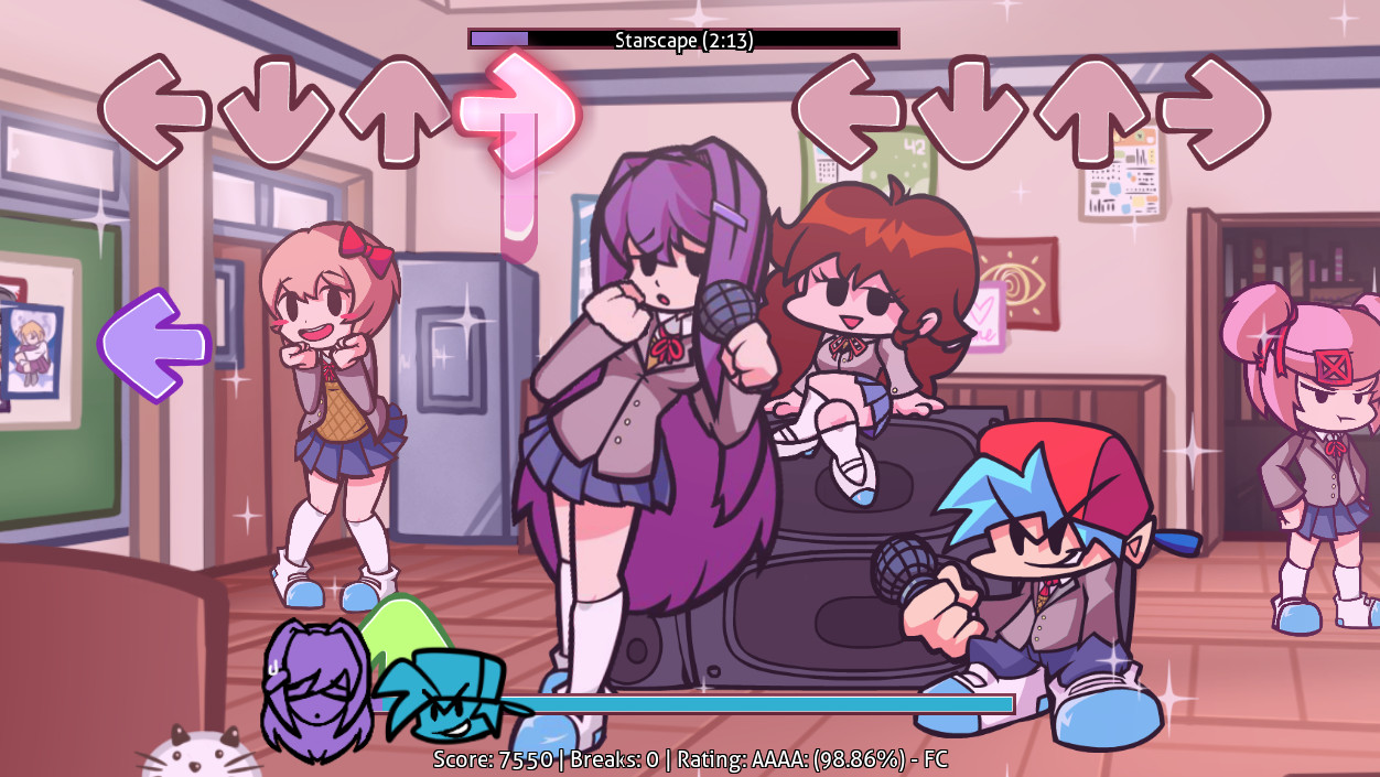 Doki Doki Takeover - Refresh Mix (FANMADE) Mod for Friday Night Funkin ...