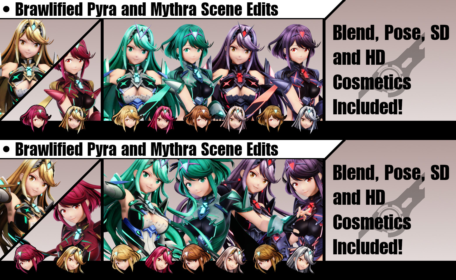 Burrotis's Brawlified Pyra/Mythra Scene Edits Mod for Super Smash Bros ...
