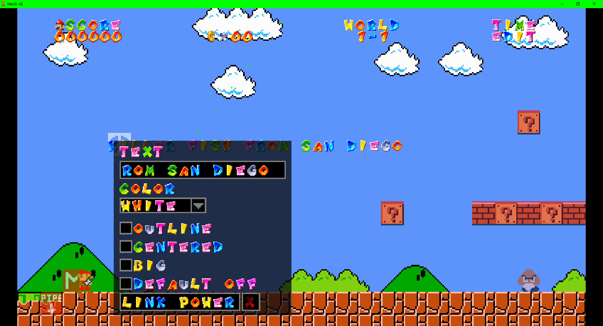 Mario 64 Font Mod for Mari0 | Mari0 Mods