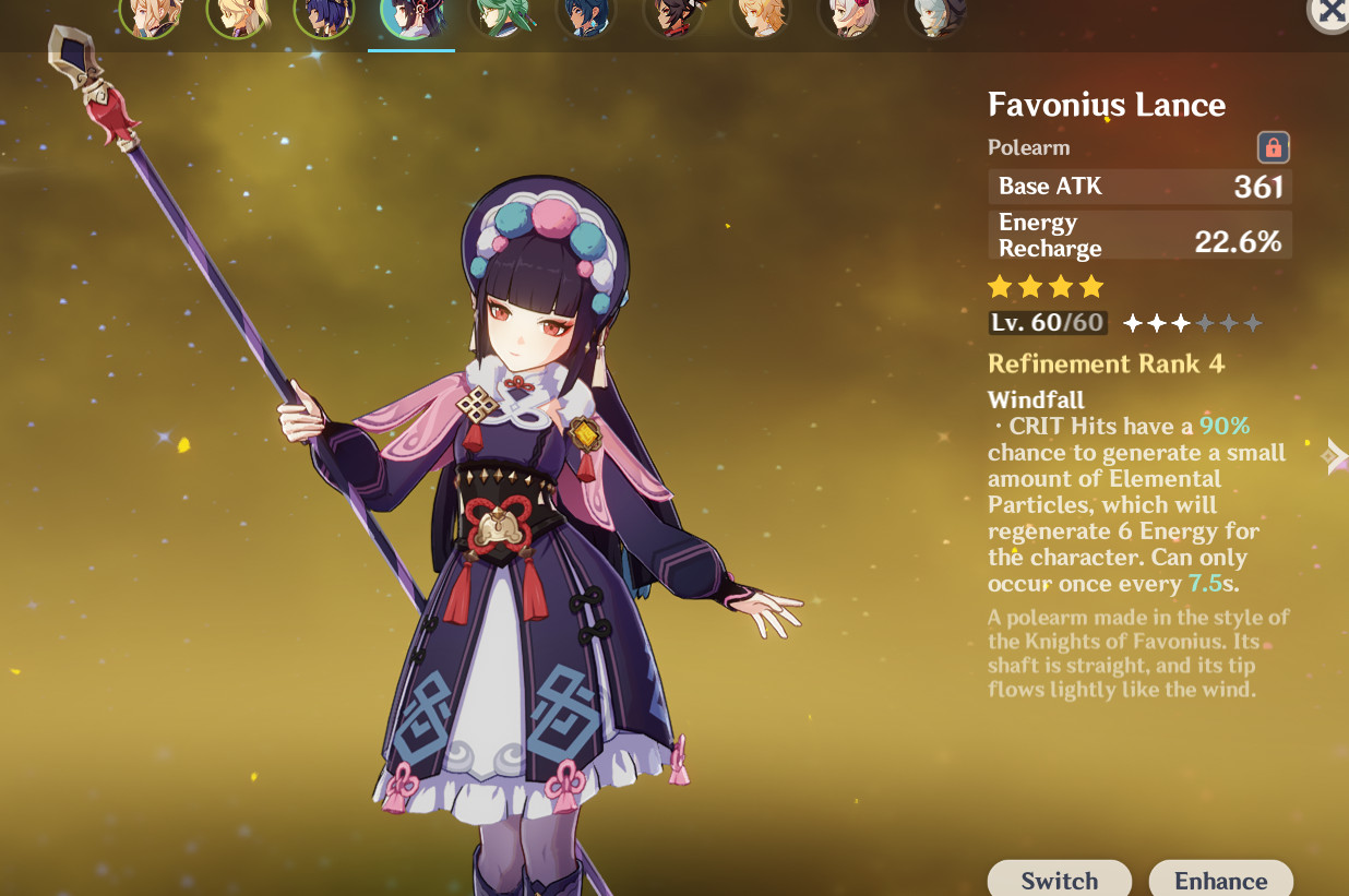 Yun Jin's Pole over Favonius Lance Mod for Genshin Impact | GI Mods