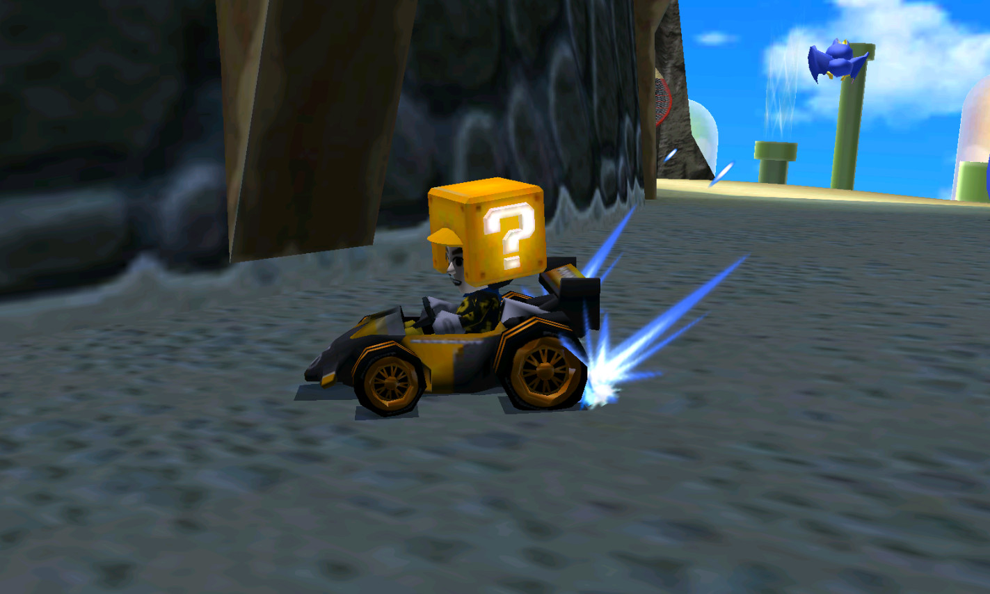 ? Block Mii Suit with Recreated MKT Animations Mod for Mario Kart 7 ...