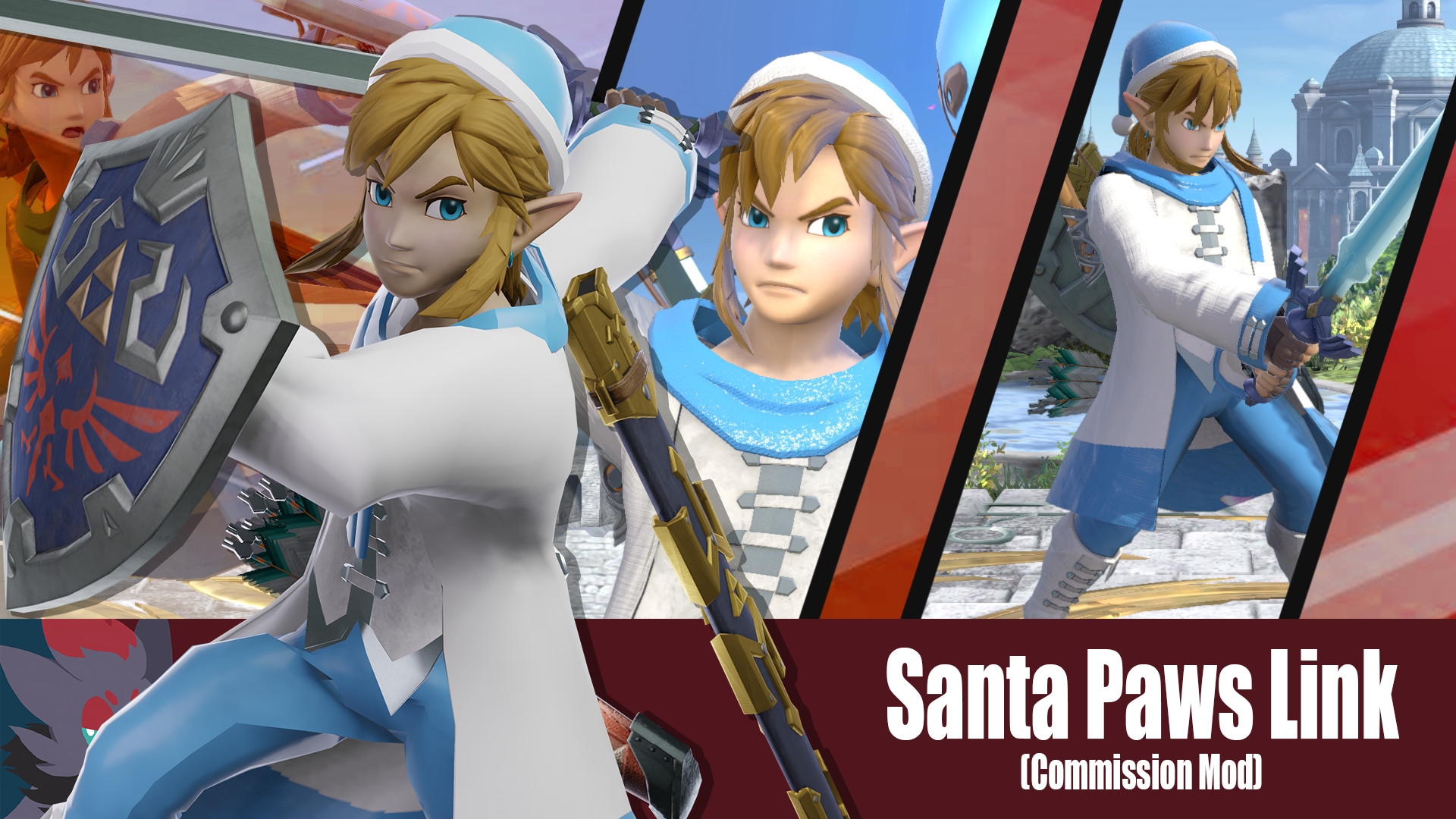 Santa Paws Link Mod for Super Smash Bros. Ultimate | SSBU Mods