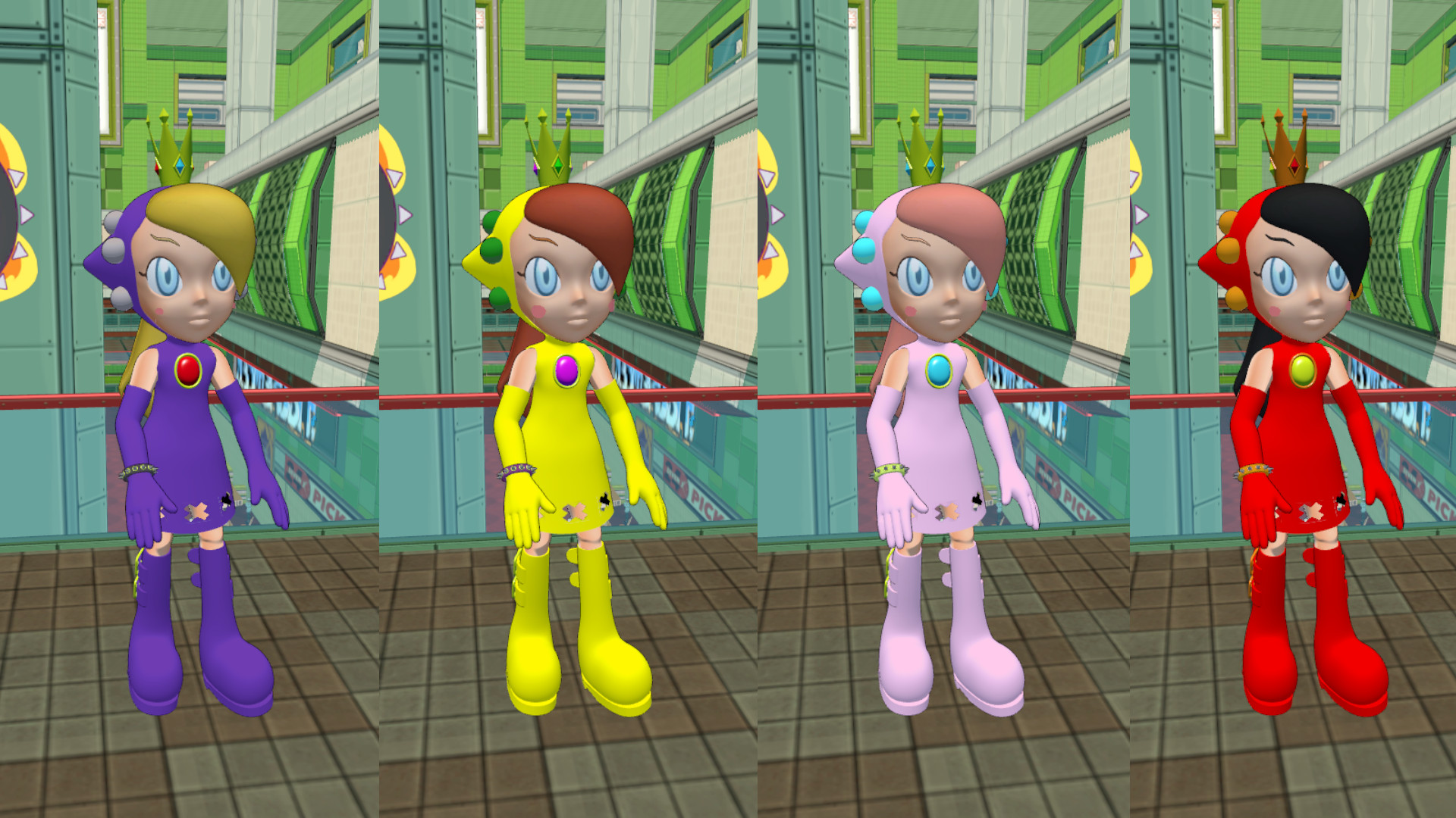 Wapeach (Wario peach) Mod for Bomb Rush Cyberfunk | BRC Mods