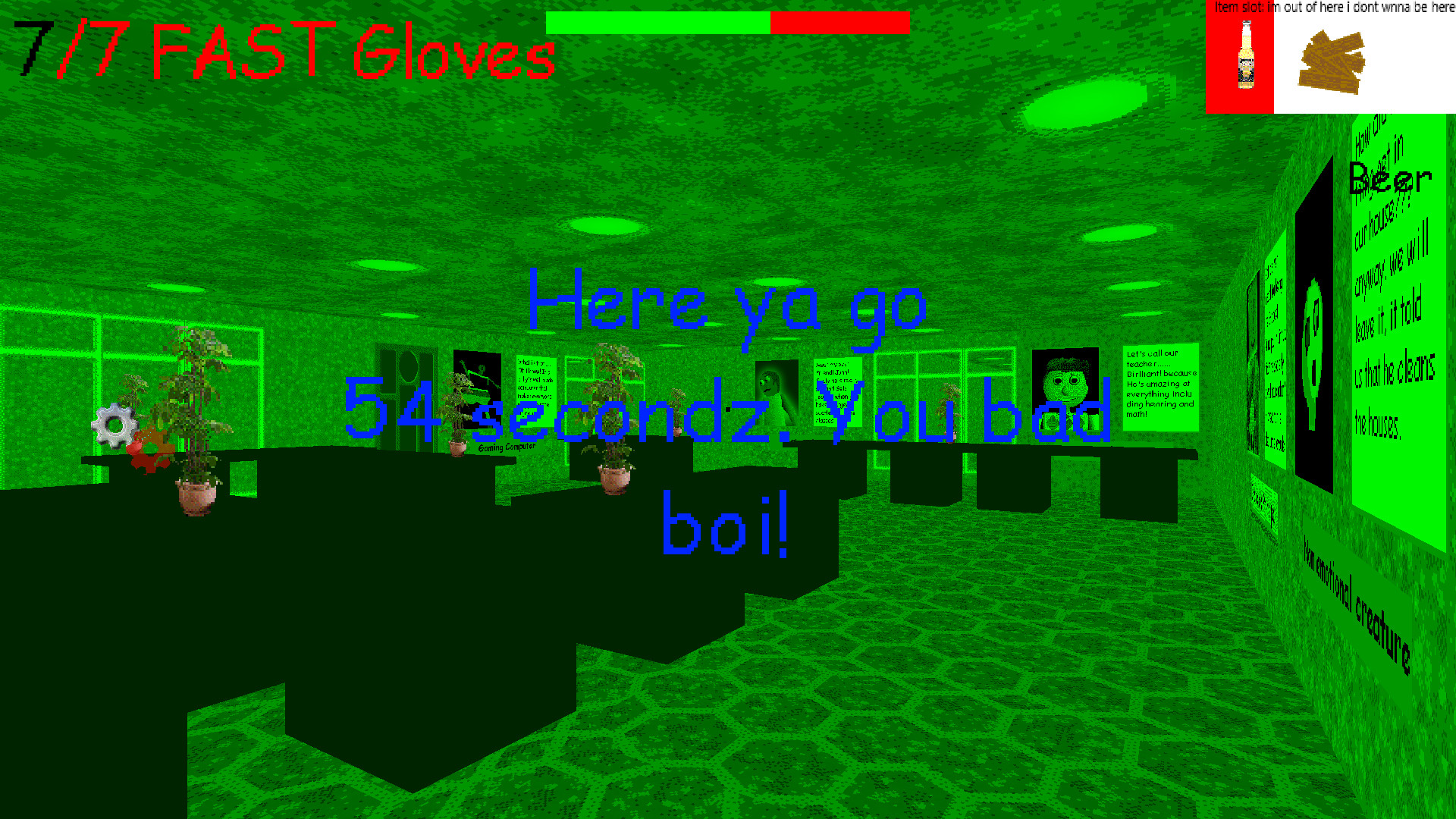 Billy's FAST basic game 1.4.3 port Mod for Baldi's Basics | Baldi Mods