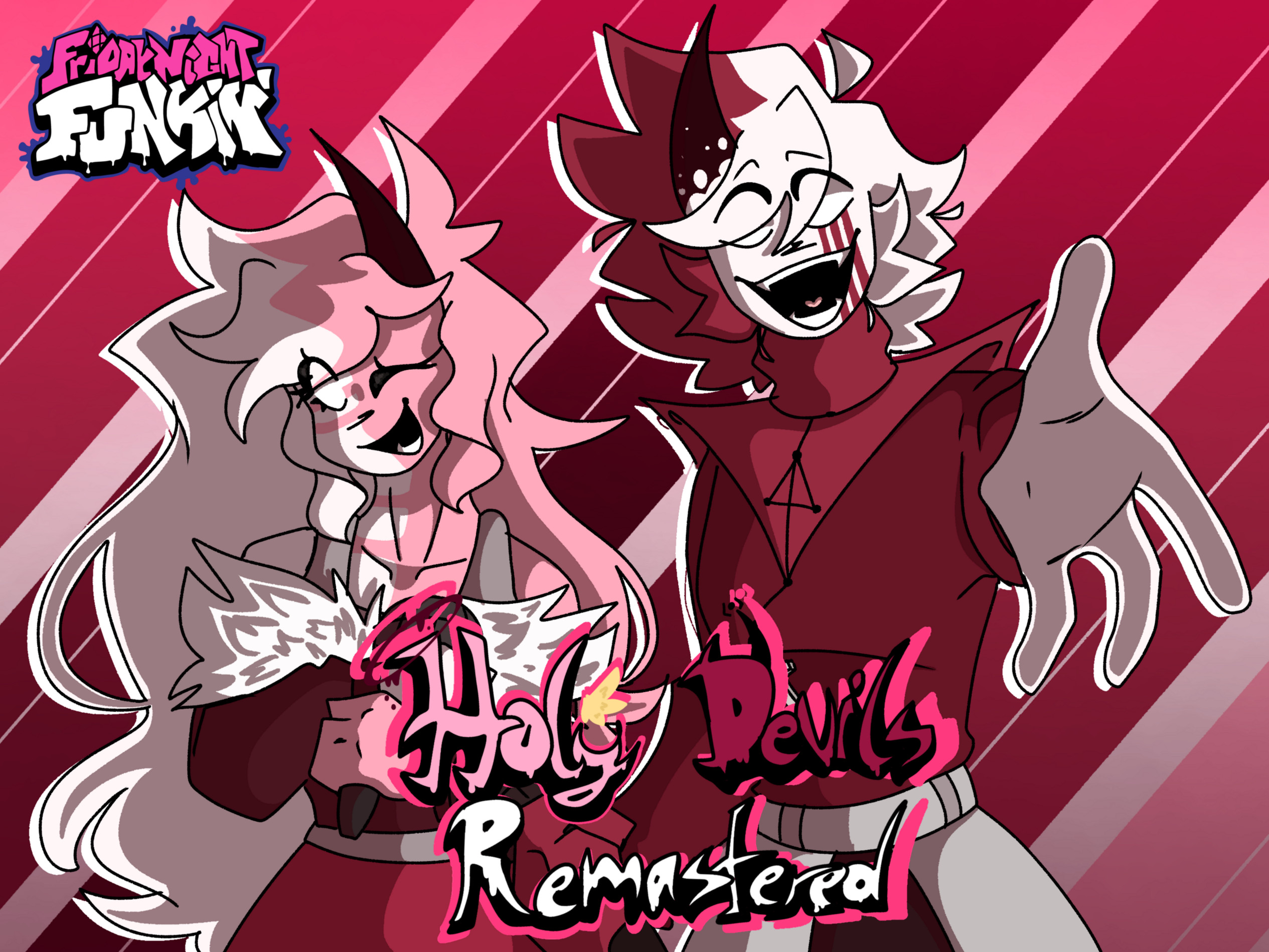 Holy Devils Remastered||VS Sarvente's Parents Mod Mod for Friday Night ...