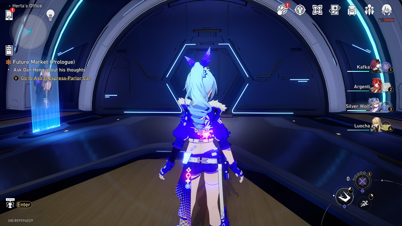 silver wolf blue mode Mod for Honkai Star Rail | HSR Mods
