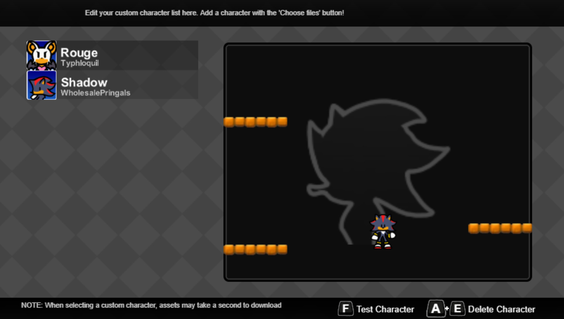Shadow the Hedgehog Mod for Party Project | PProject Mods