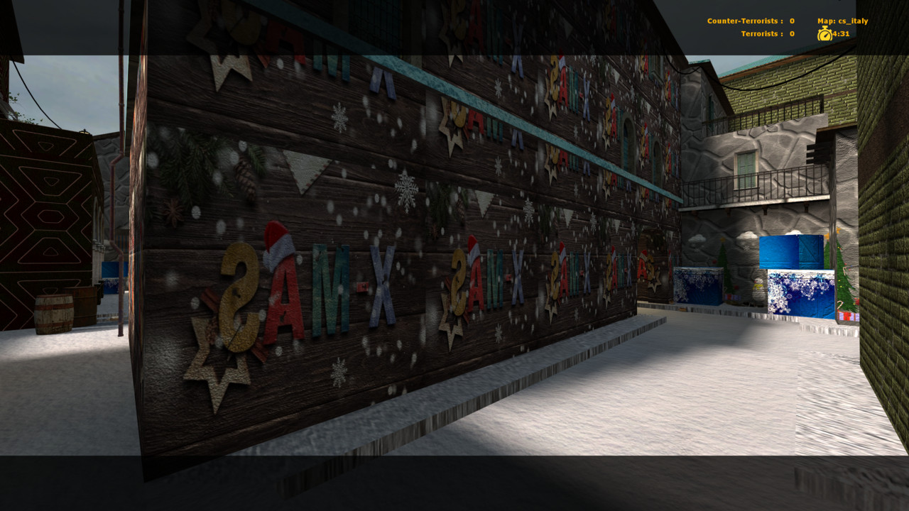 Cs_Italy winter retextured Mod for Counter-Strike: Source | CS:S Mods