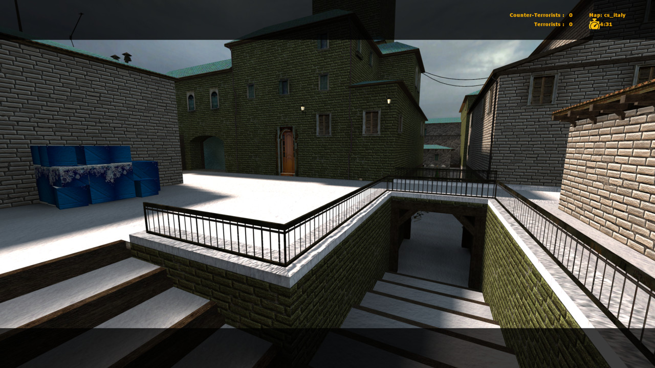 Cs_Italy winter retextured Mod for Counter-Strike: Source | CS:S Mods