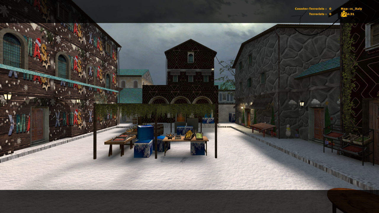 Cs_Italy winter retextured Mod for Counter-Strike: Source | CS:S Mods