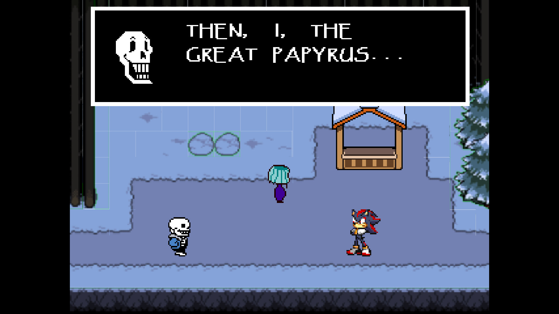 Shadow over Papyrus Mod for UNDERTALE | UNDERTALE Mods