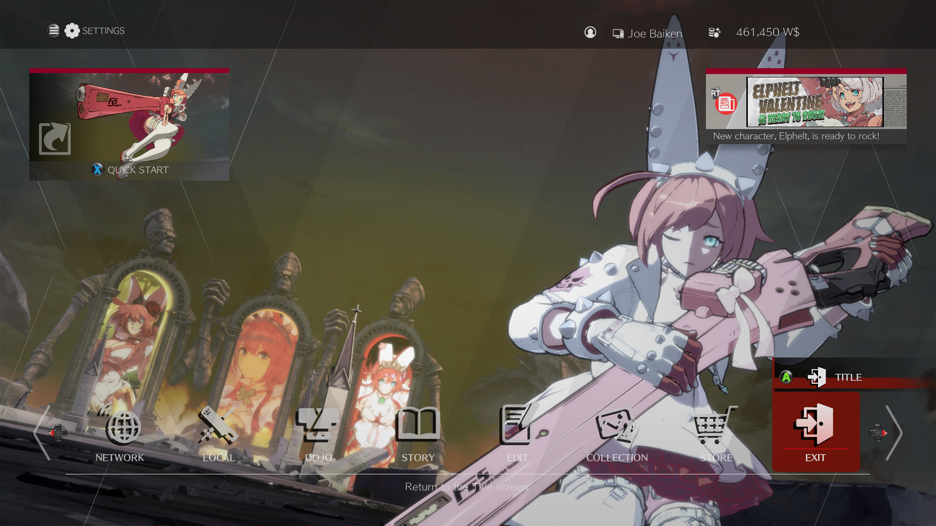 Elphelt Main Menu Mod for GUILTY GEAR -STRIVE- | GGST Mods