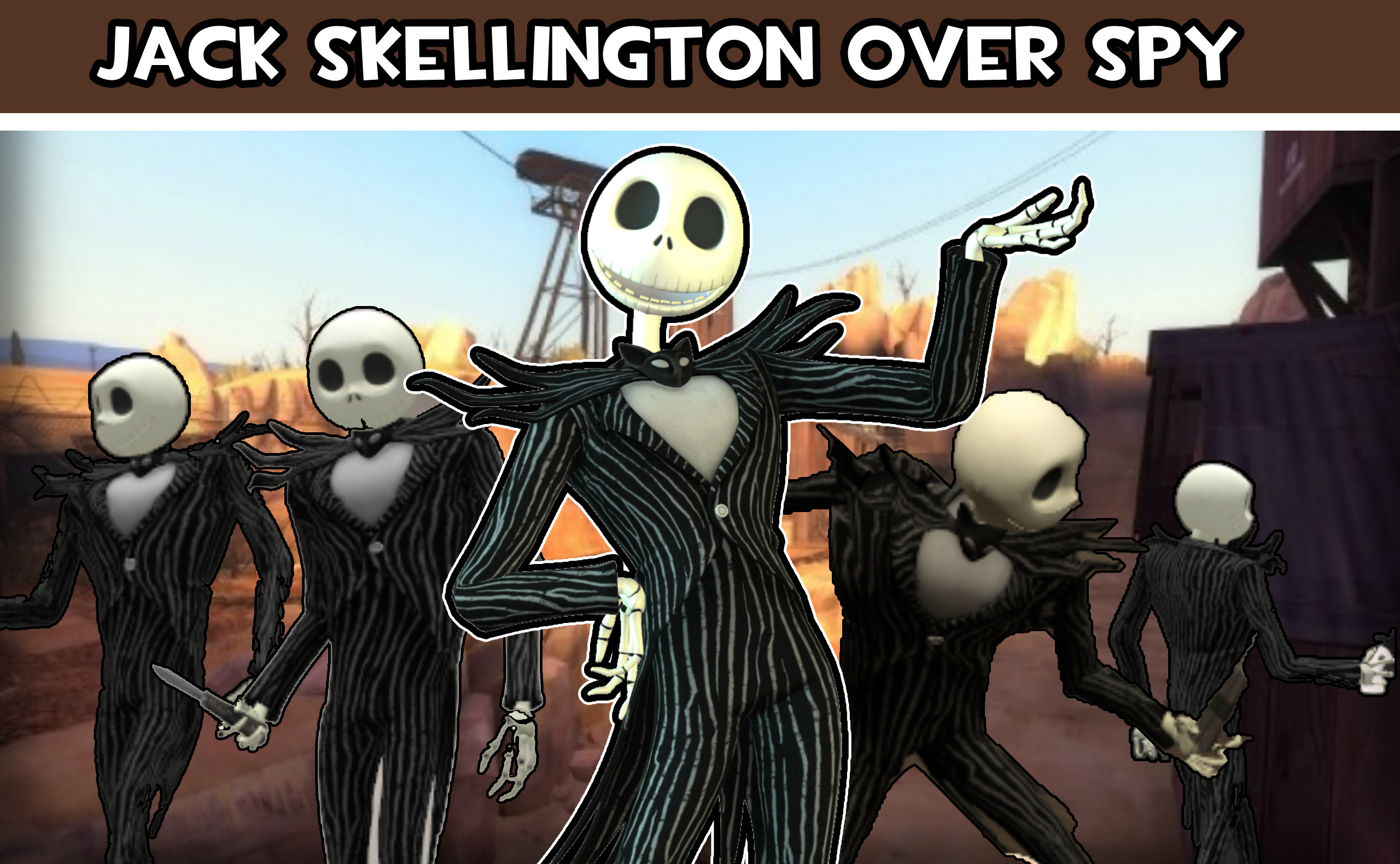 Jack Skellington over Spy Mod for Team Fortress 2 | TF2 Mods